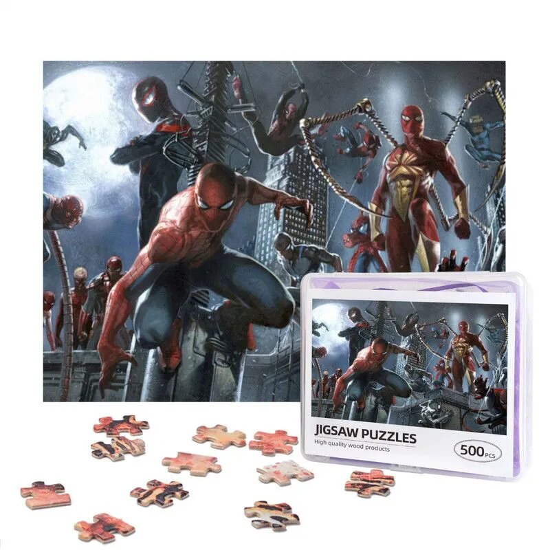 Spider-Man Деревянный пазл Марвел Деревянные пазлы Человек-паук Marvel