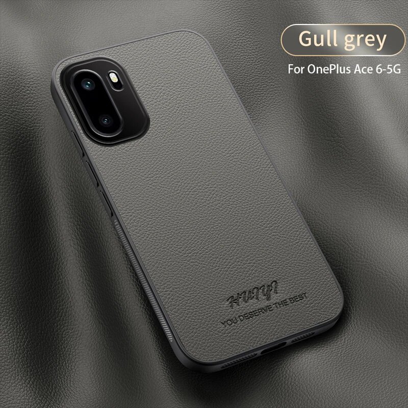 Кожаный чехол OnePlus Ace 6-5G Gull grey