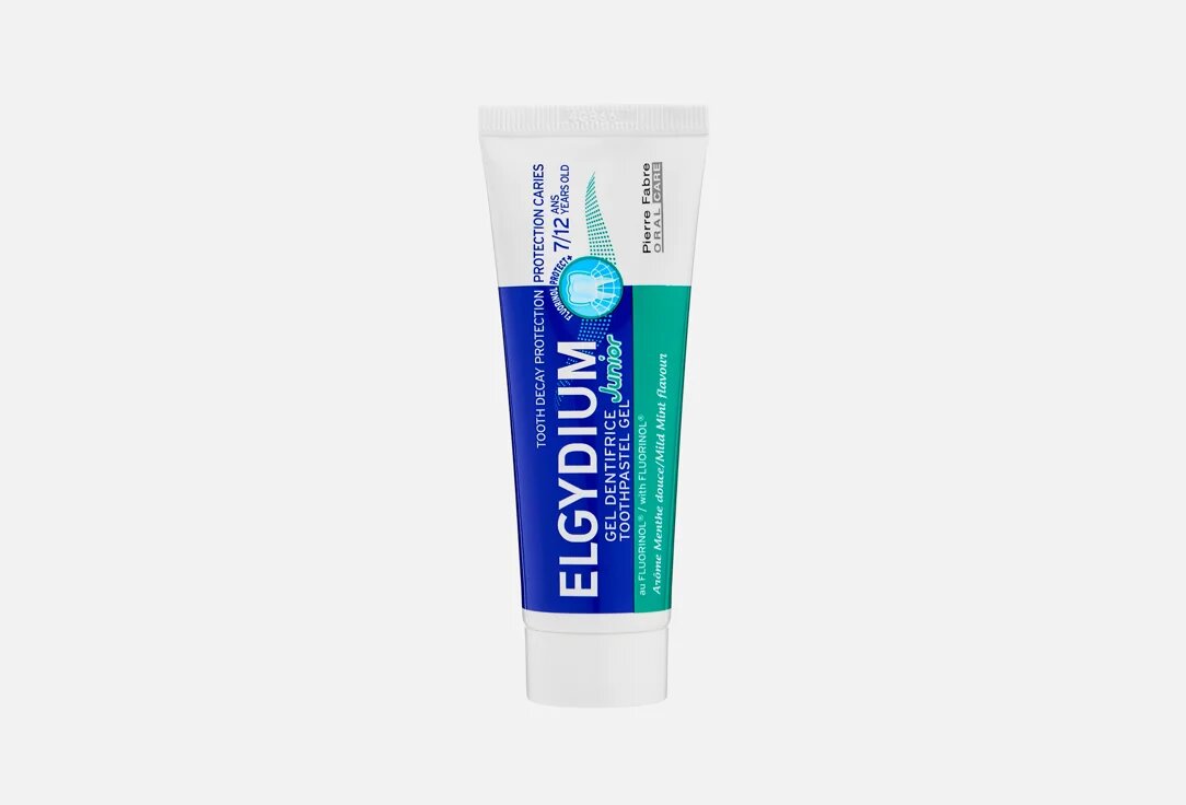 Elgydium protection caries, mint Детская зубная паста-гель от 7 до 12 лет 50 мл
