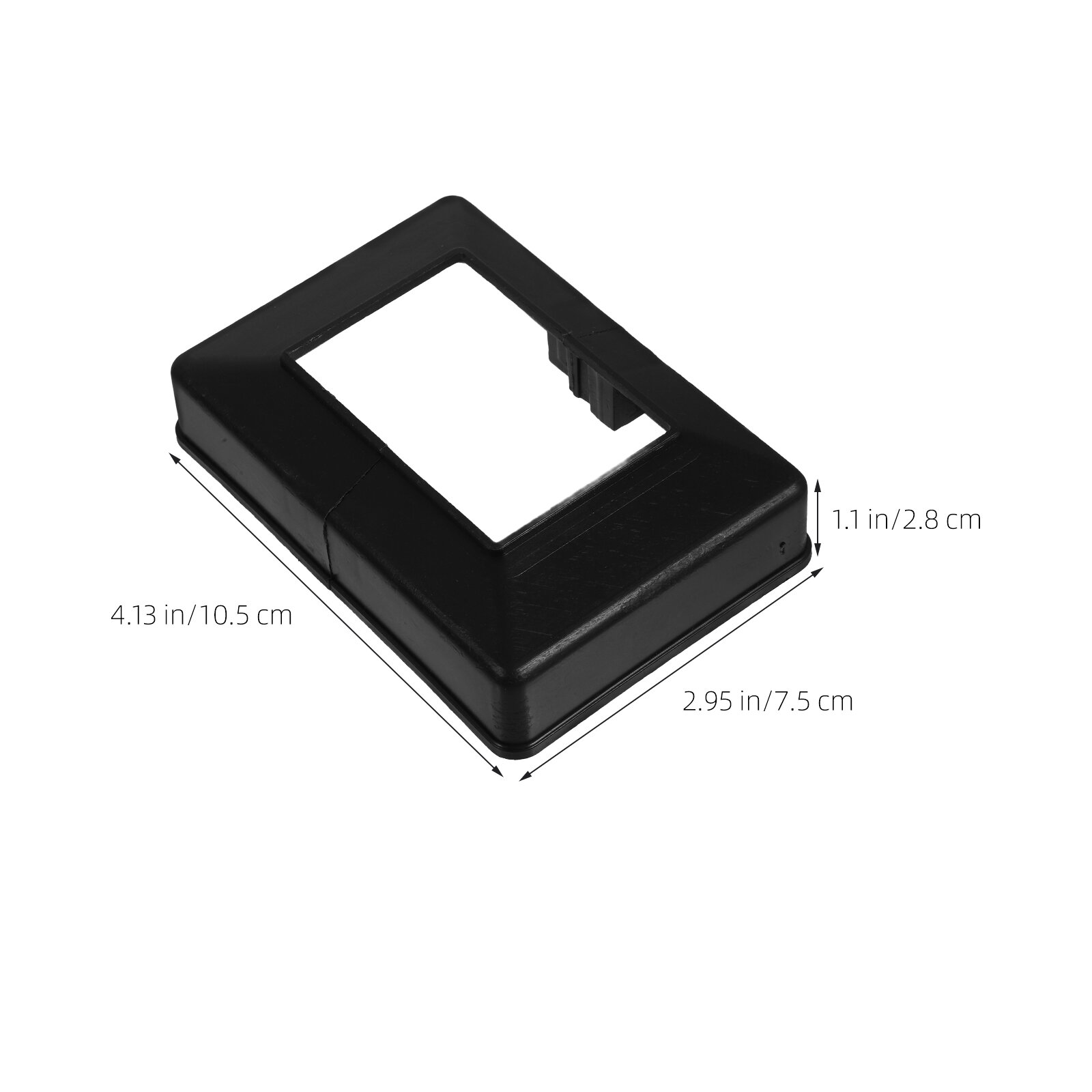 Обшивка Опорных Стоек 6 Штук Чёрного Цвета Размером 10.50X7.50X2.80Cm Для Балконов И Перил Из Надёжного Абс Пластика