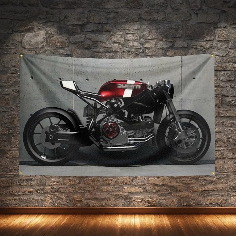 Винтажный классический флаг мотоцикла из полиэстера 90x150cm, FF0686