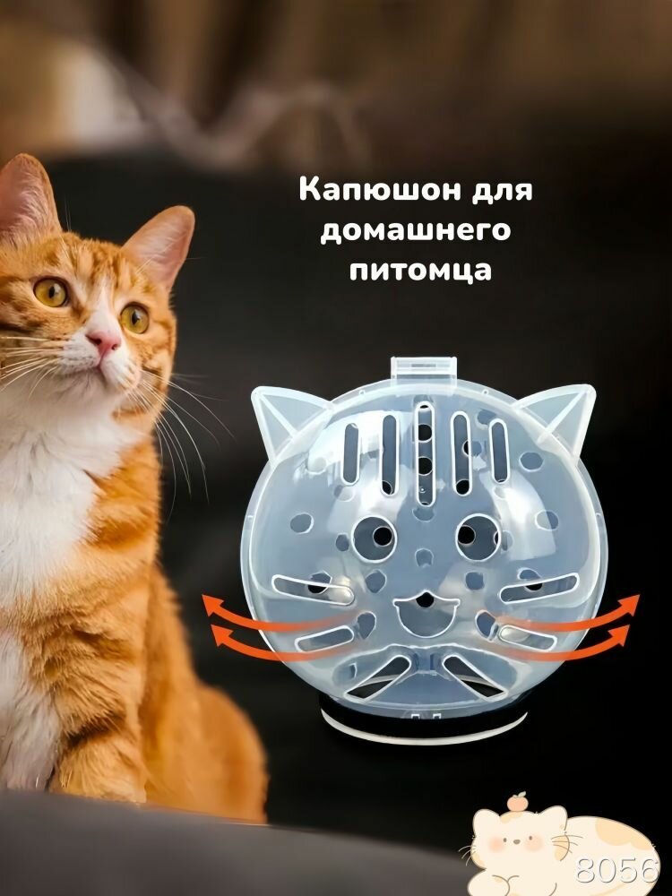 Капюшон для домашних животных, ошейник против облизывания и укусов