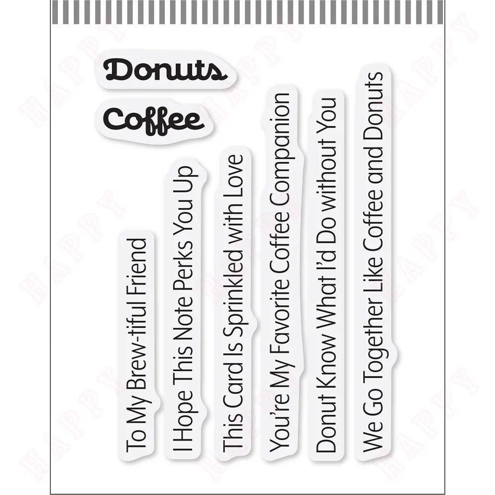 Металлические пресс-формы Taco Truck Coffee & Donuts Burgers Z9283-Stamps