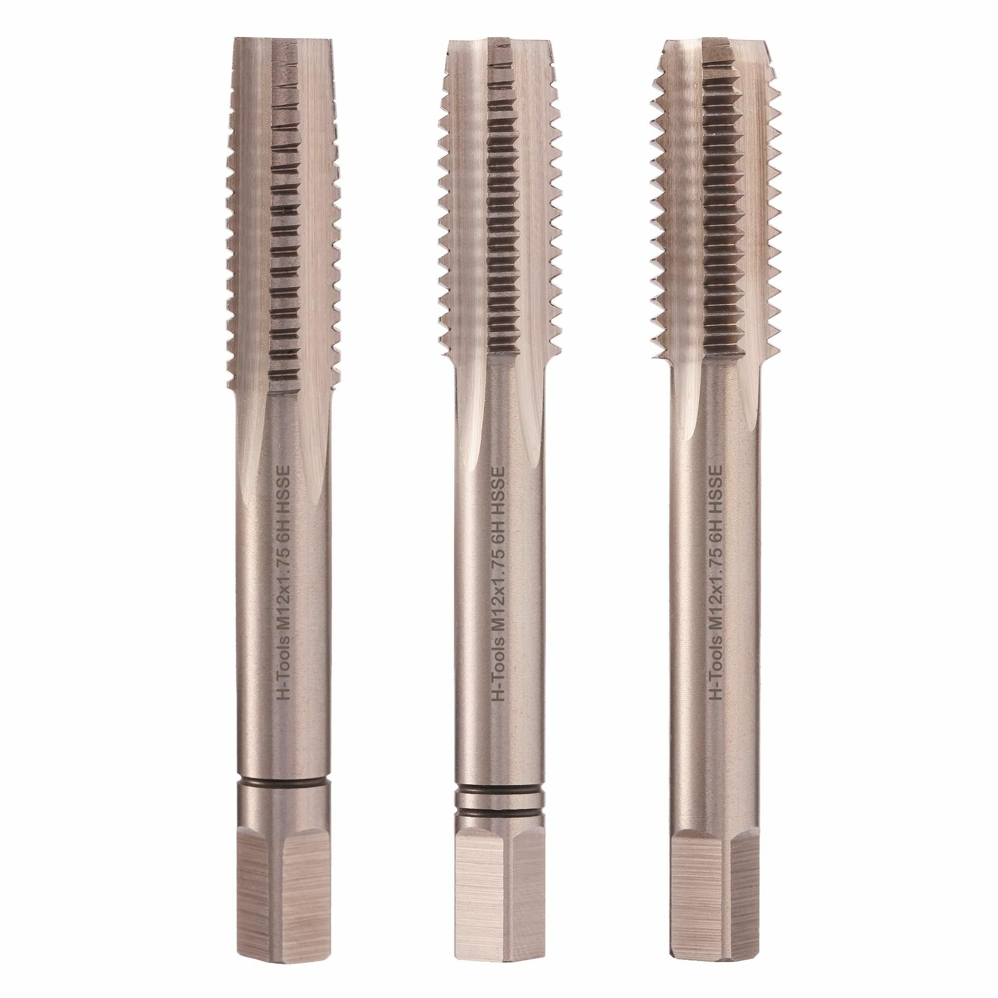 Набор метчиков из 3-х шт. H-Tools М12 шаг 1.75мм DIN352 HSSE 230120EHT