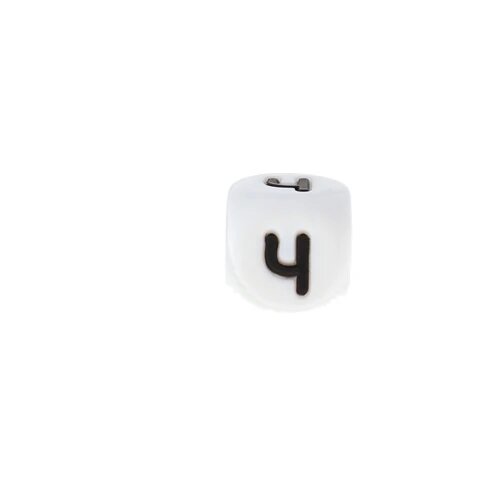 Силиконовые бусины с буквами Woel-2-01 для прорезывателей 100pcs