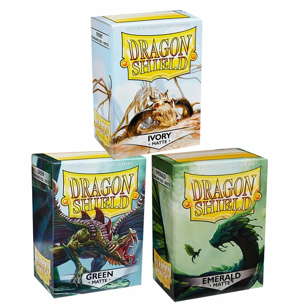 Матовые рукава для карт Dragon Shield 66x91 мм, 3 упаковки Three packs IGE