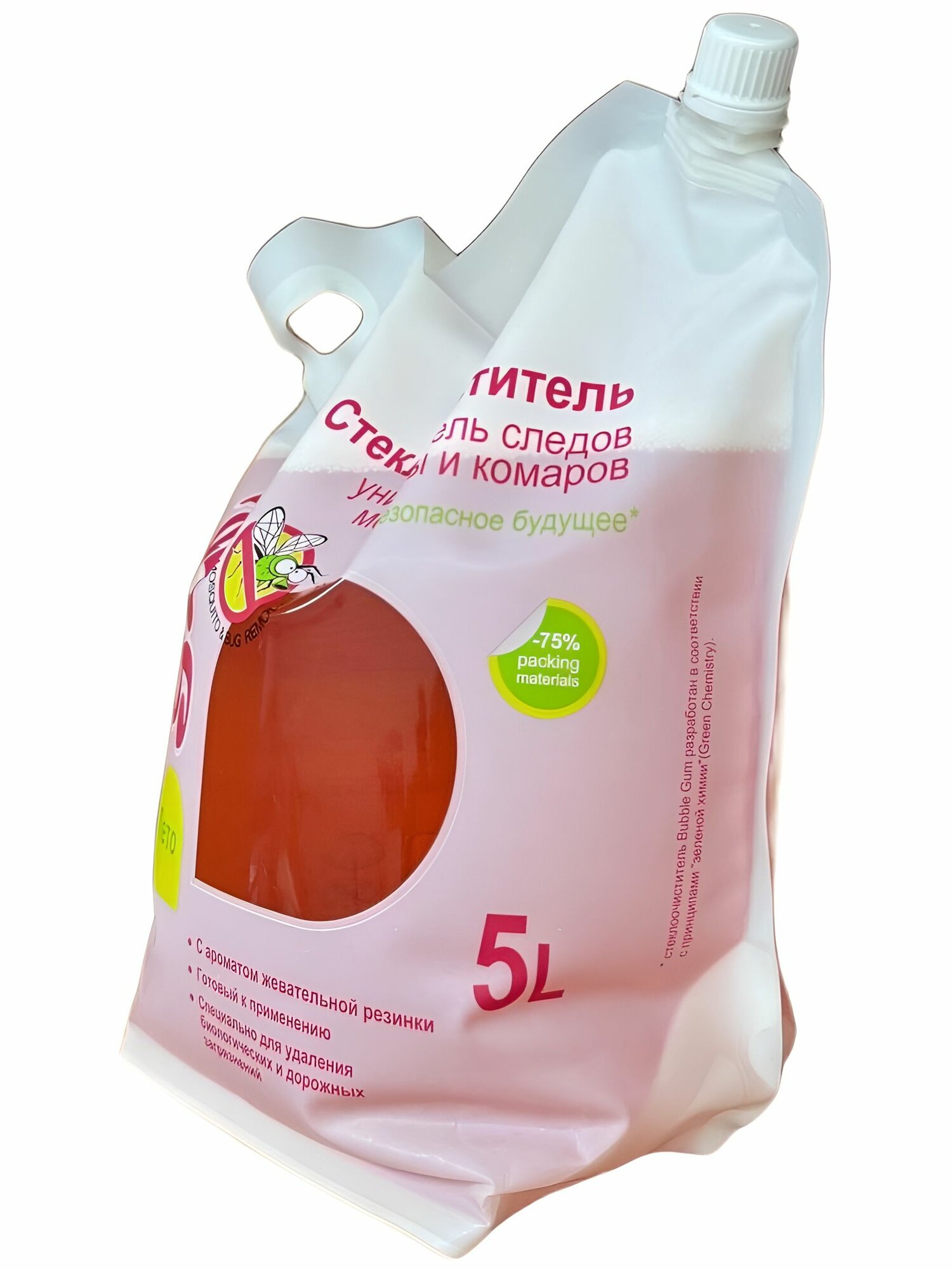 Жидкость стеклоомывателя огромная Buble Gum летняя 5 л
