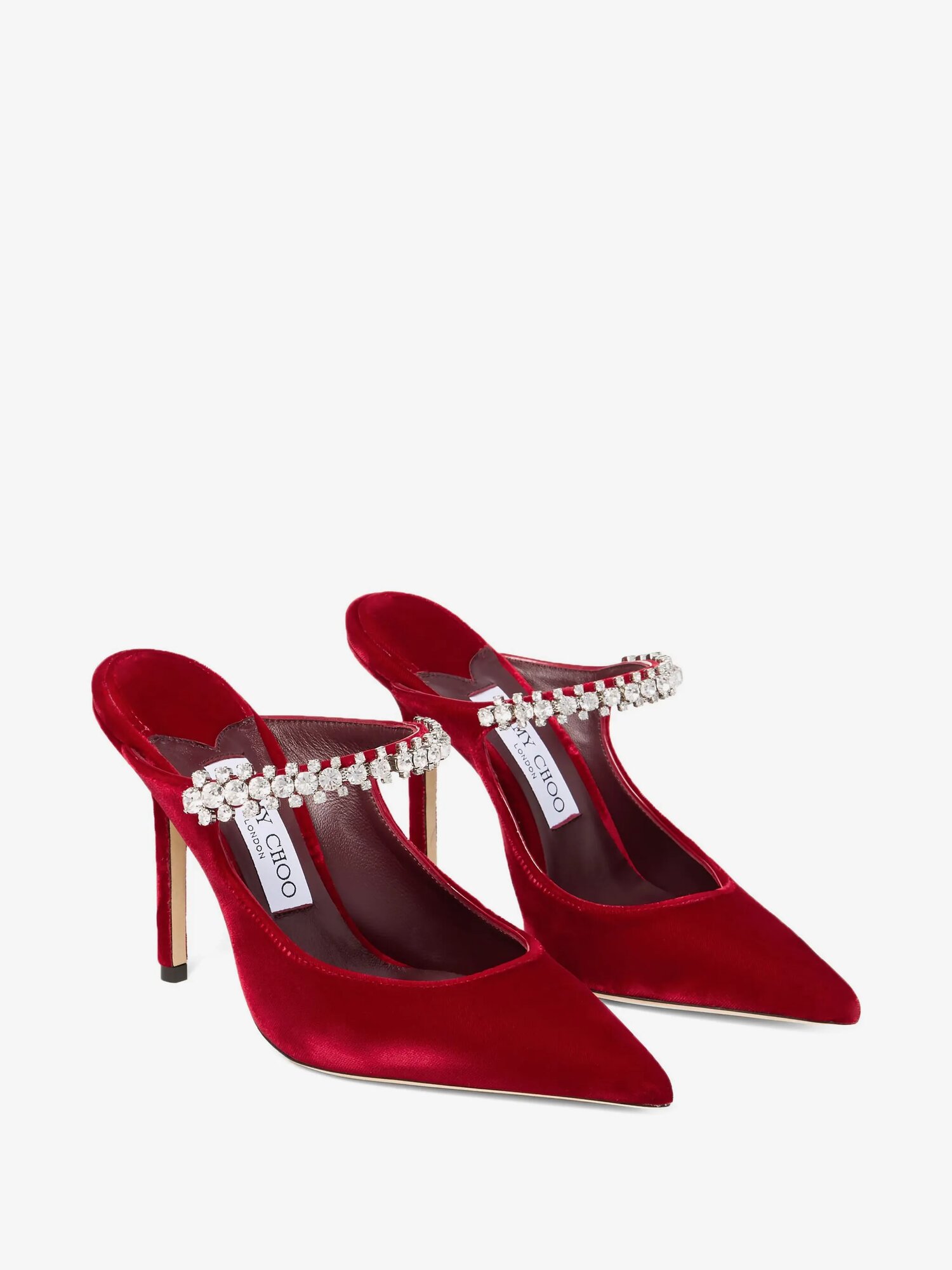 Мюли JIMMY CHOO Bing 100, размер 37, красный — фото 1
