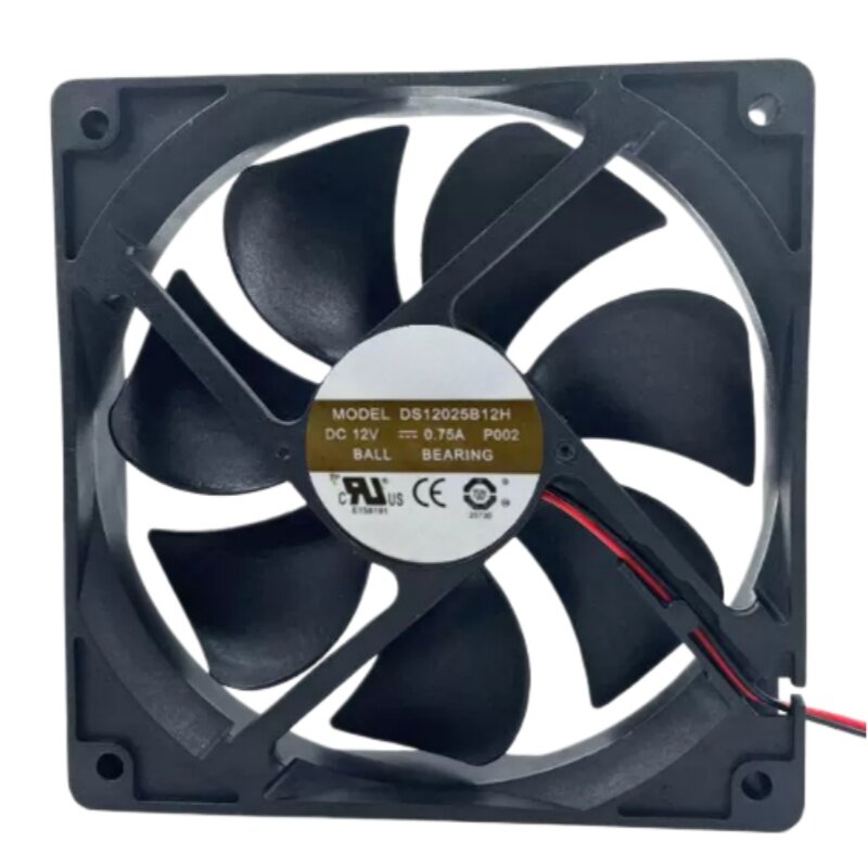 100% Новый оригинал DS12025B12H P001 12cm 120mm 12025 DC 12V 0.75A Вентилятор охлаждения pwm