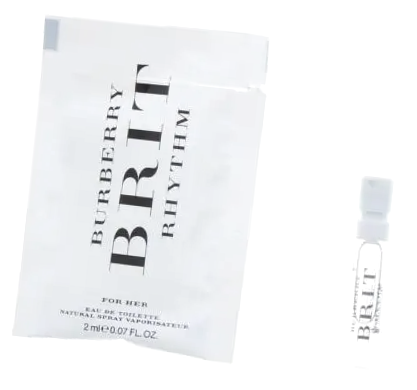 Миниатюра туалетной воды Burberry Brit Rhythm For Woman 2 мл - Барбери Брит Ритм Фор Вумен женская