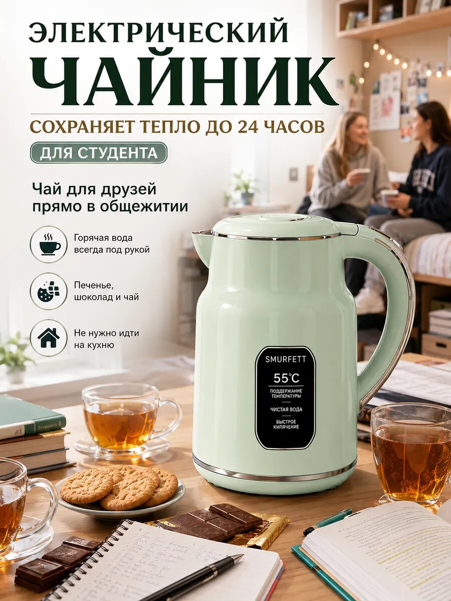 Чайник электрический 1 литр