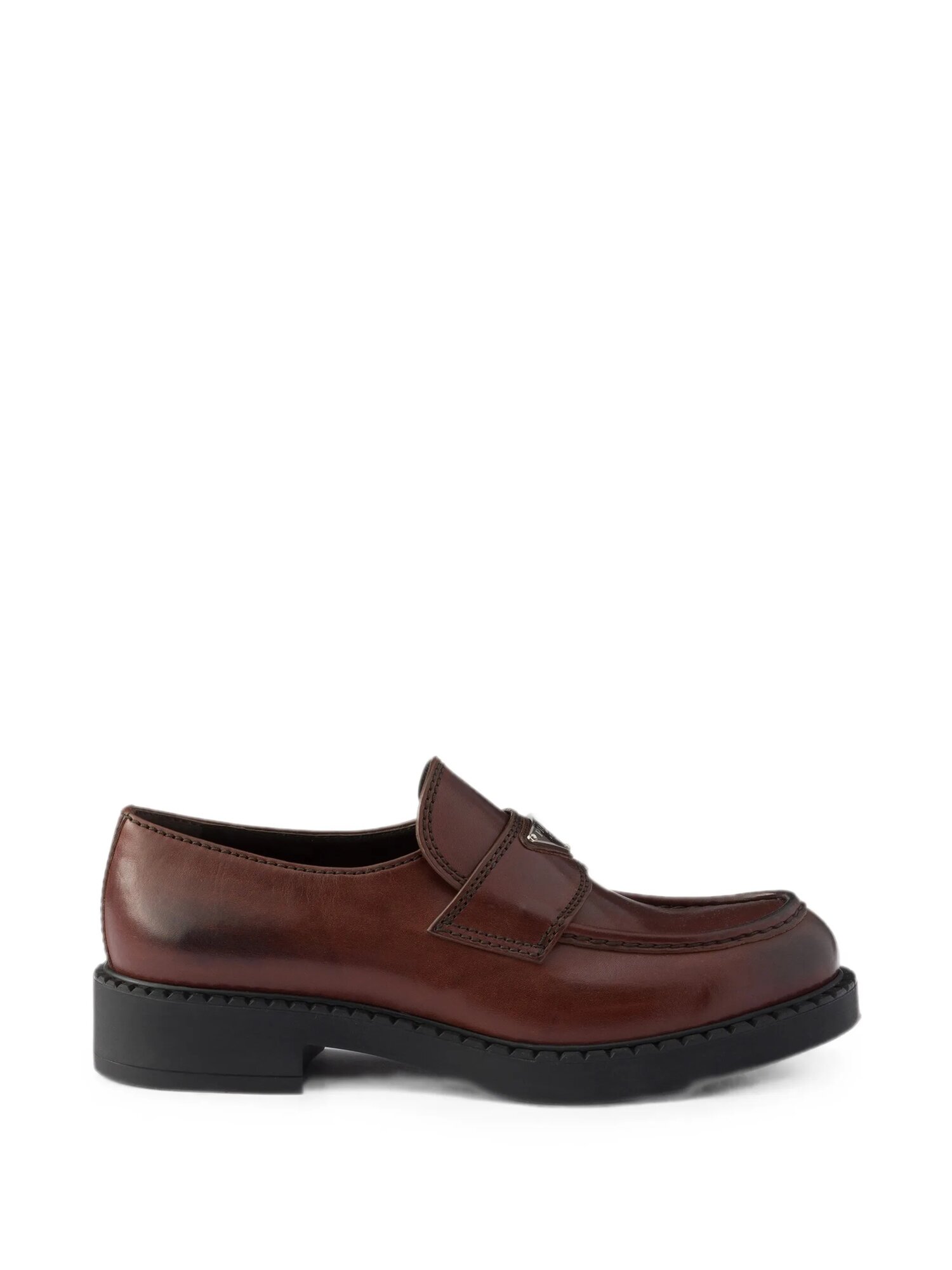 Лоферы Chocolate aged leather loafers