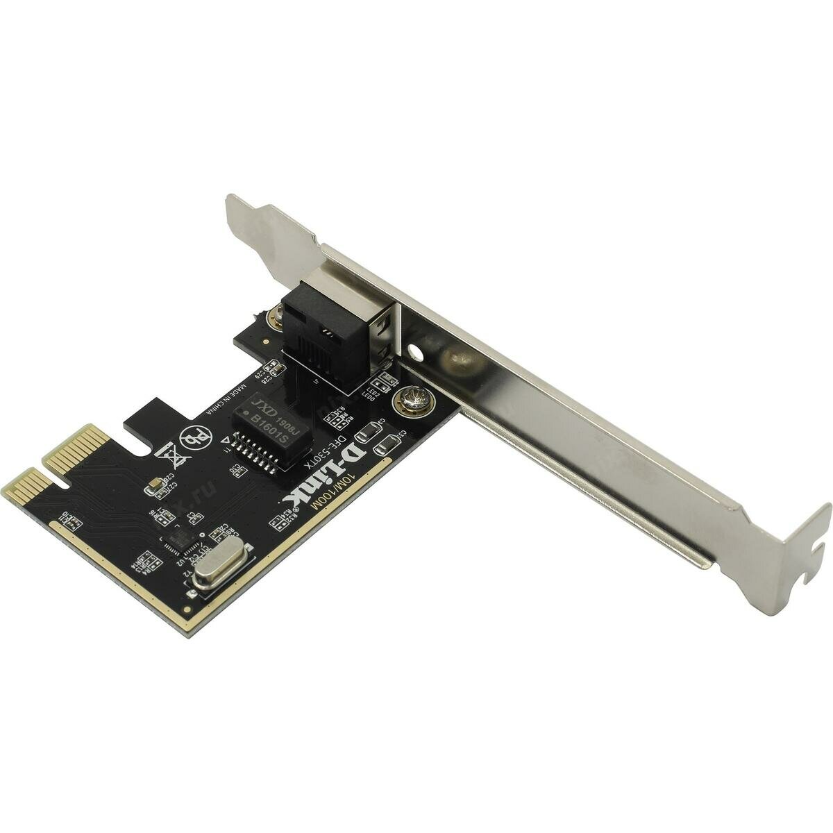 Сетевая карта D-link DFE-530TX E1A, 100Мбит/с, PCI-E, чёрная — фото 1