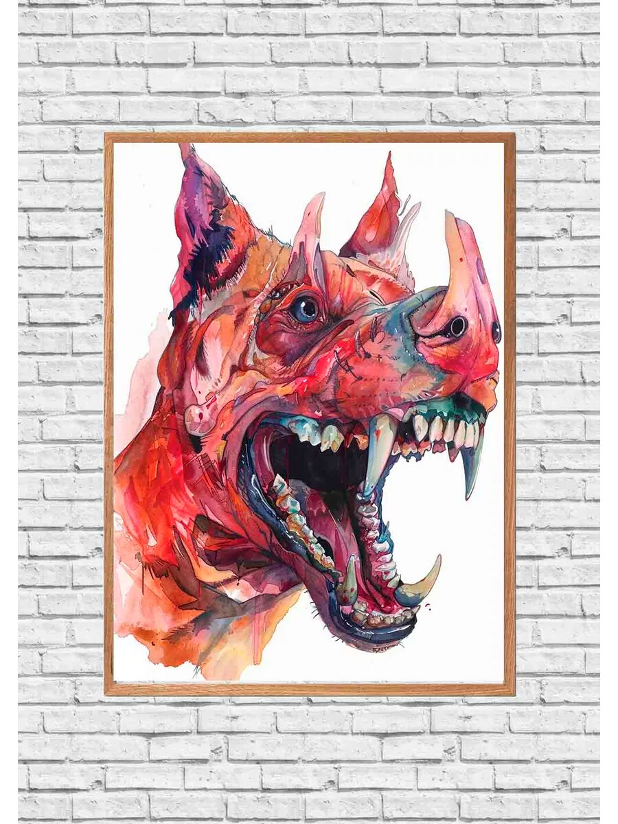 Сфинкс-зверь-дантист 0, Плакат 30x42см