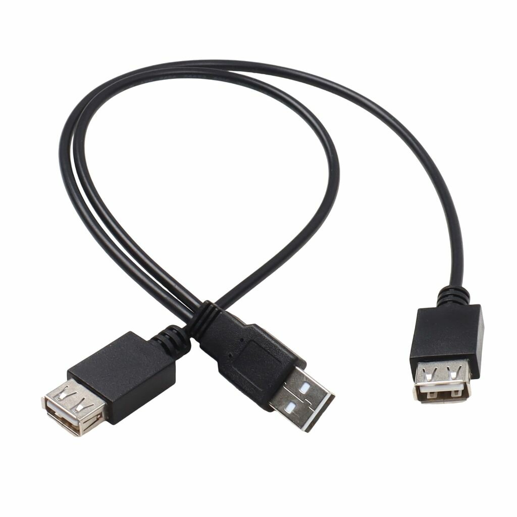 USB2.0 Y-разветвитель с удлинением 40 см