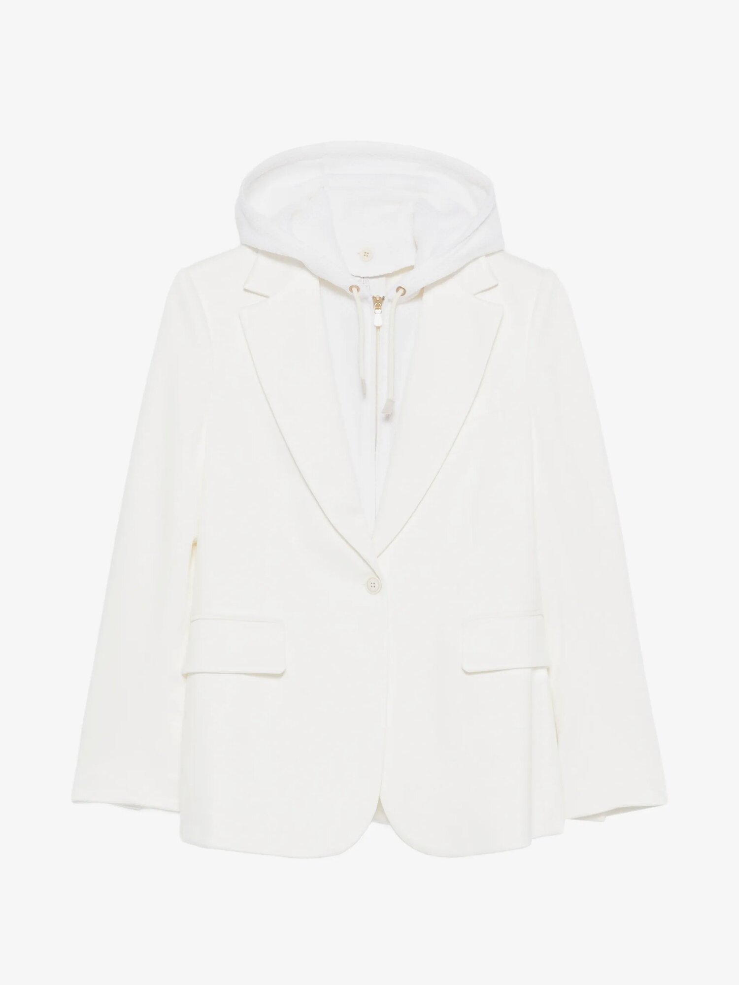 Пиджак Hooded single-breasted blazer