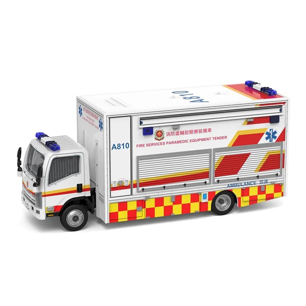 Машинка Tiny 1/76 Isuzu N Series Paramedic Equipment Tender PET mesh window shields A810 City 73 Diecast Scale Model Car