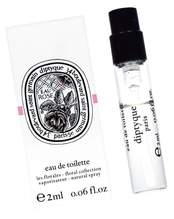 Женская туалетная вода Диптик О Роз 2 мл сэмпл - Diptyque Eau Rose розовый аромат для женщин