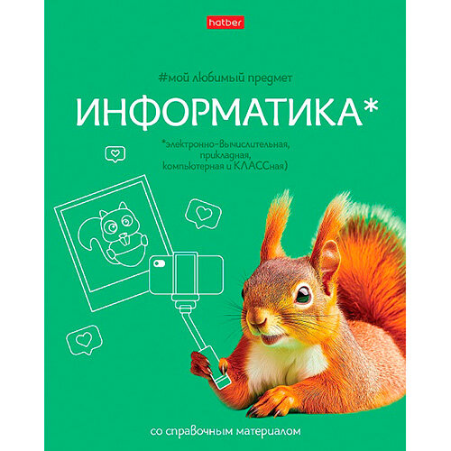 Тетрадь предметная информатика 48 листов Мой любимый предмет в клетку