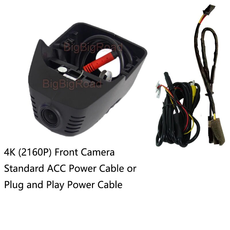 4K Plug And Play для Volkswagen Tiguan/Tiguan L Tayron 2019 2020 Skoda 4K 1 Camera-Black, No TF Card