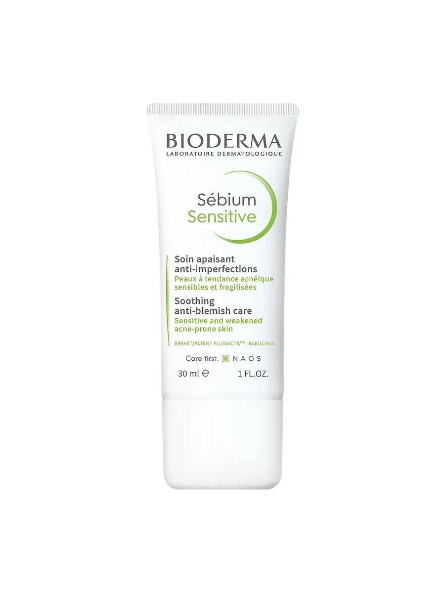 Bioderma Sebium Увлажняющий успокаивающий Сенситив крем для проблемной кожи лица 30 мл 1 шт