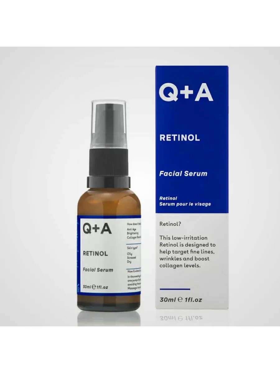 Q+A Retinol Facial Serum Сыворотка 30 мл