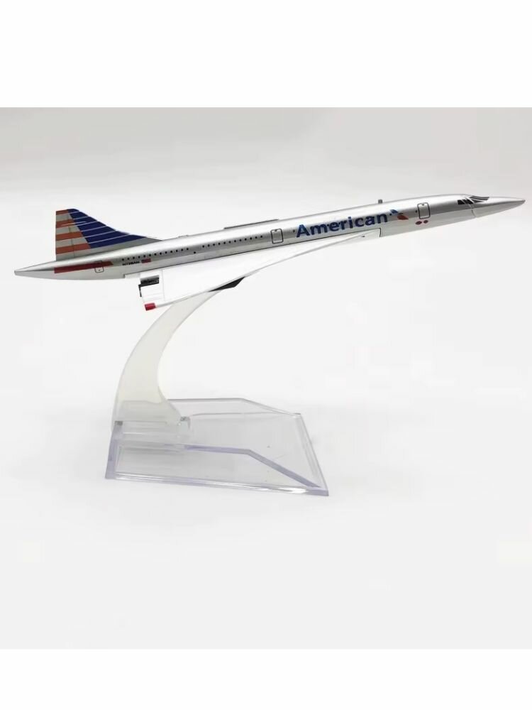Американская игрушка модели самолета American Concorde 16см