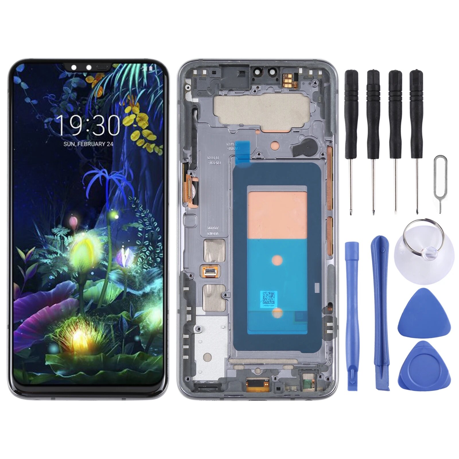 Дигитайзер сенсорного ЖК-экрана, полная рамка в сборе для LG V50 ThinQ 5G LM-V500 LM-V500N, запасные части для ЖК-дисплея мобильного телефона