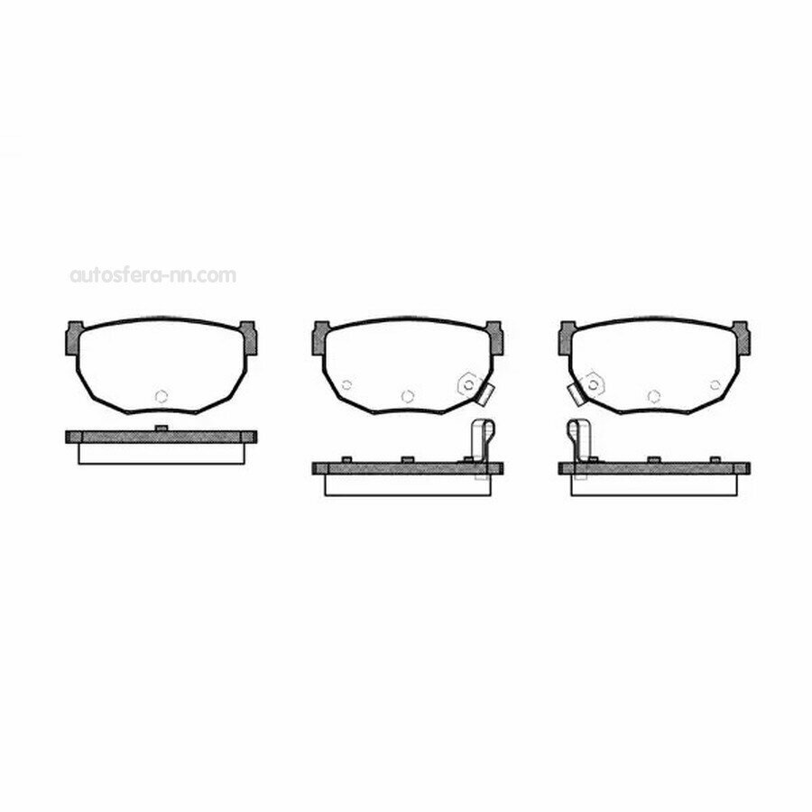 REMSA 015112 Колодки тормозные дисковые
