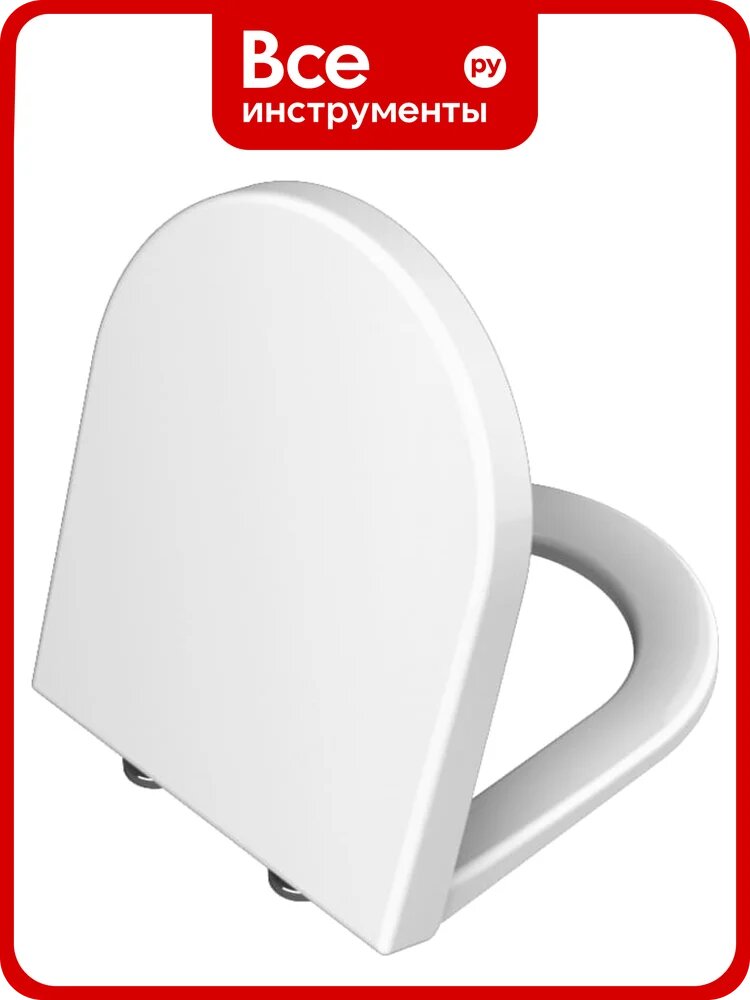 Сиденье для унитаза VITRA S50 микролифт 72-003-309 из дюропласта, овальная форма, белый цвет