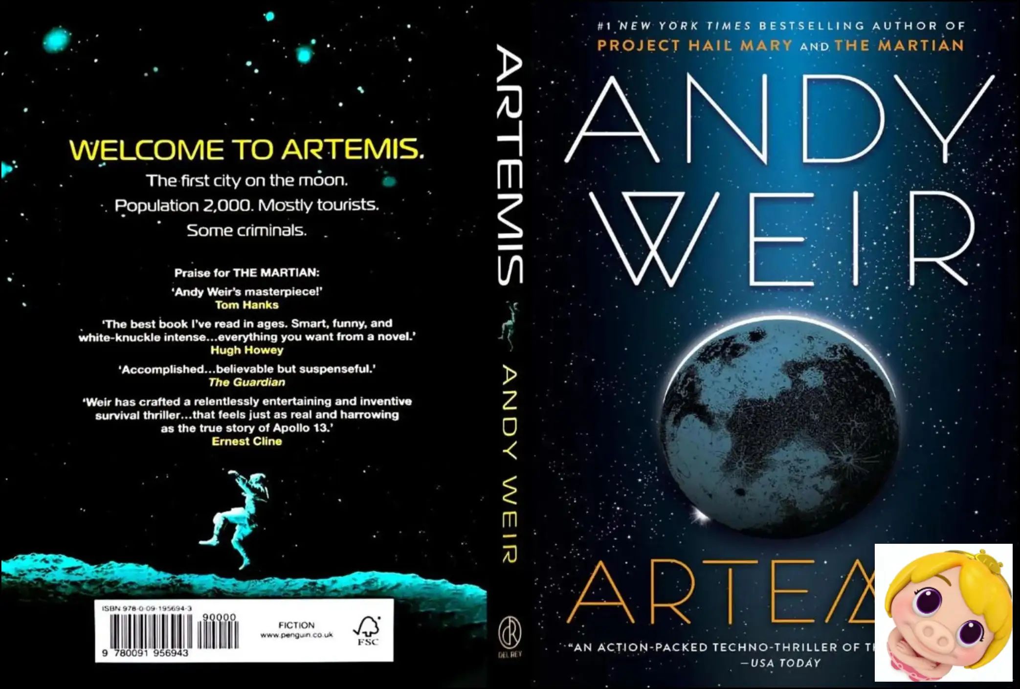 Artemis by Andy Weir Sci-Fi Thriller Moon Colony Fiction English Novel