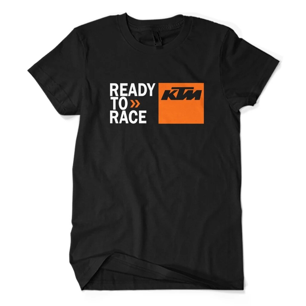 Мужская футболка KTM "Ready To Race" из дышащего хлопка с короткими рукавами, повседневные XL, 1