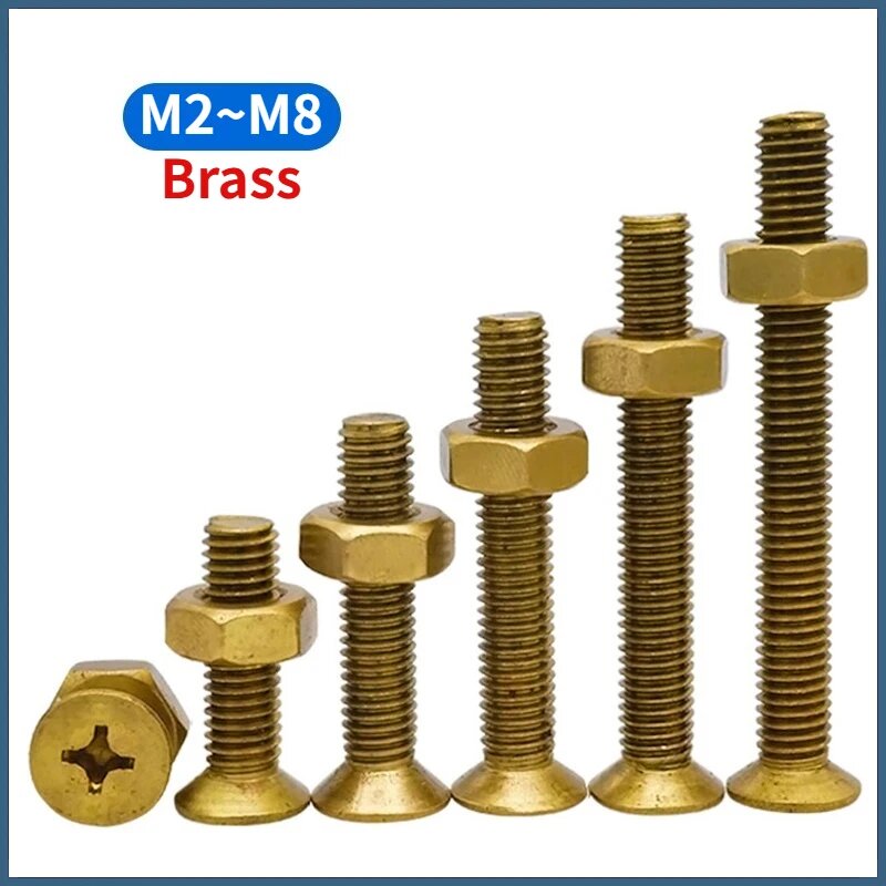 Винты с потайной головкой Phillips M2x8mm, 30шт