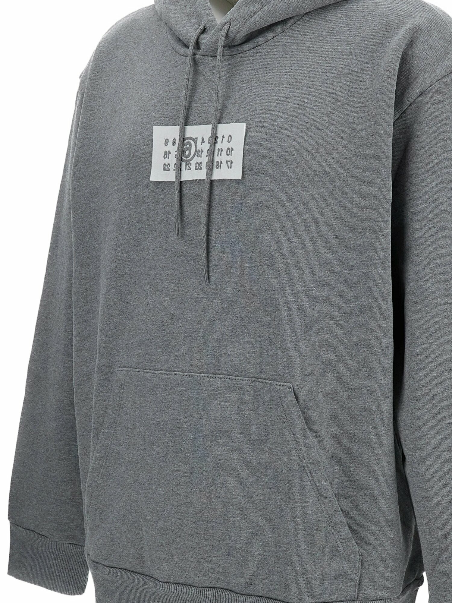 Худи MM6 Logo hoodie, размер L, , grey — фото 1