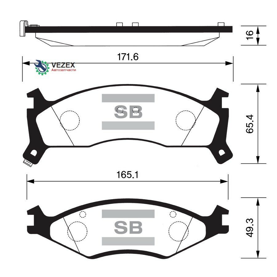 SANGSIN BRAKE SP1070 Колодки дисковые передние\ Kia Sportage 2.0i &16V SP1070