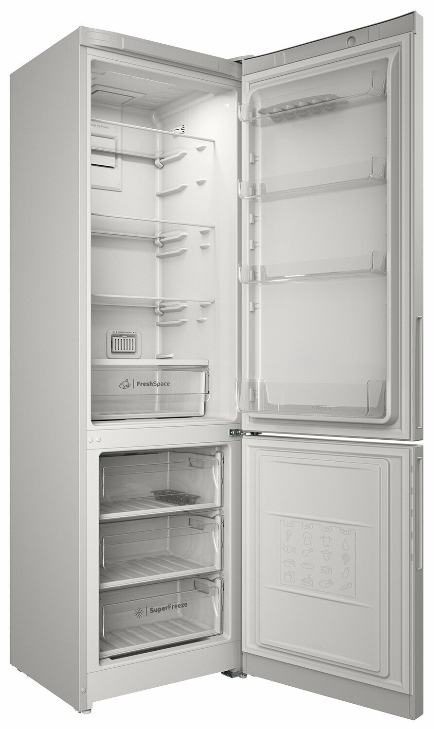 Холодильник Indesit ITR 5200 W, полный No Frost, перевешиваемые двери, класс энергоэффективности A — фото 1
