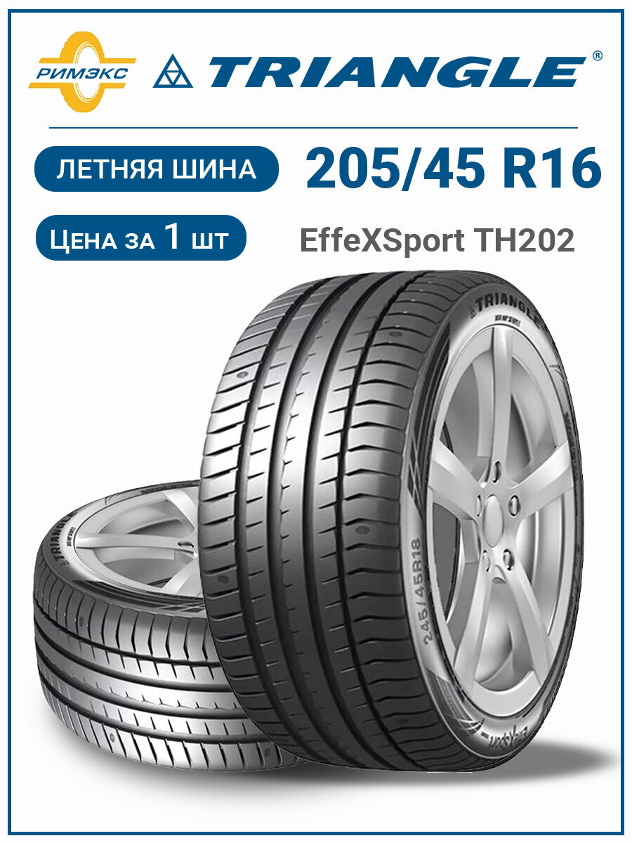 Шина летняя автомобильная Triangle EffeXSport TH202 205/45 R16 87W M+S XL