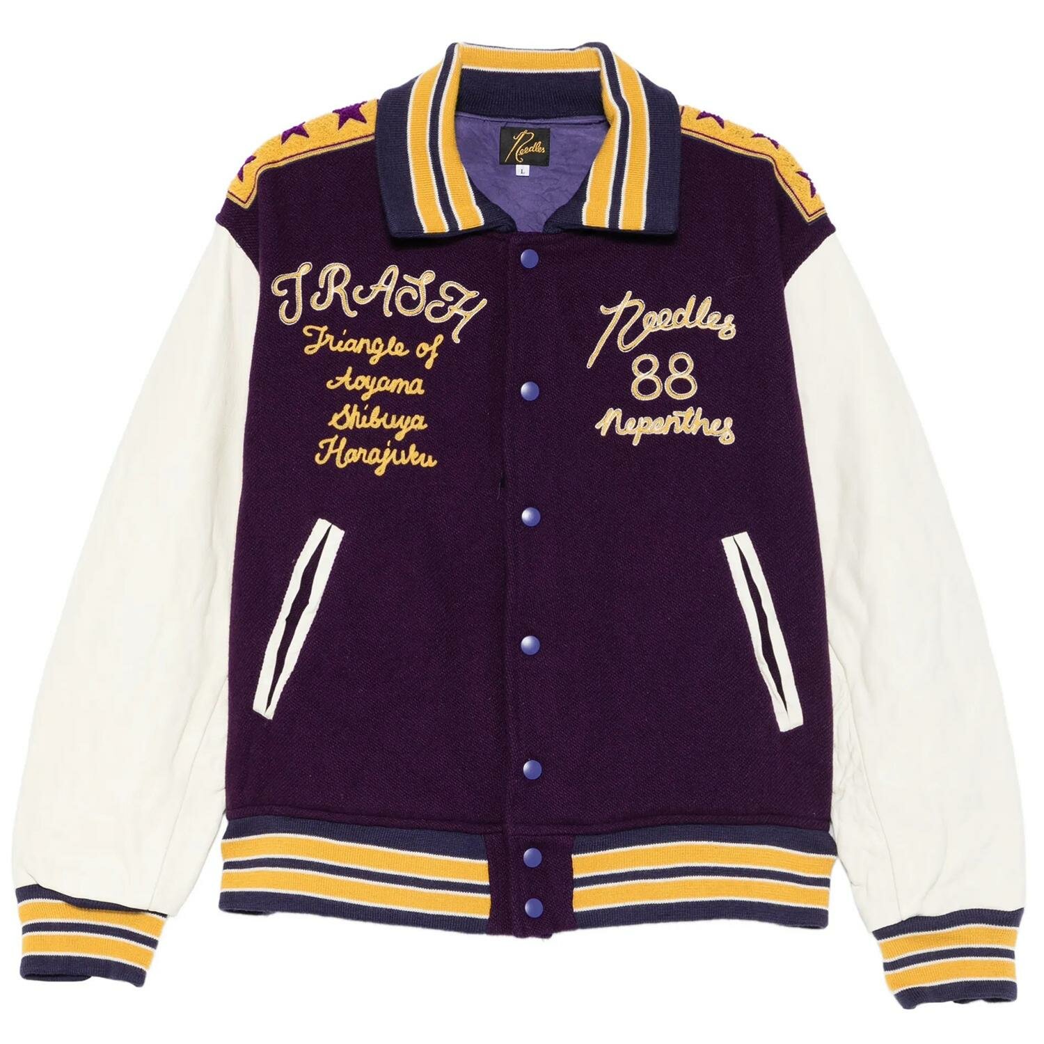 Куртка Куртка Городская Needles Lettered Jacket - Wool Melton