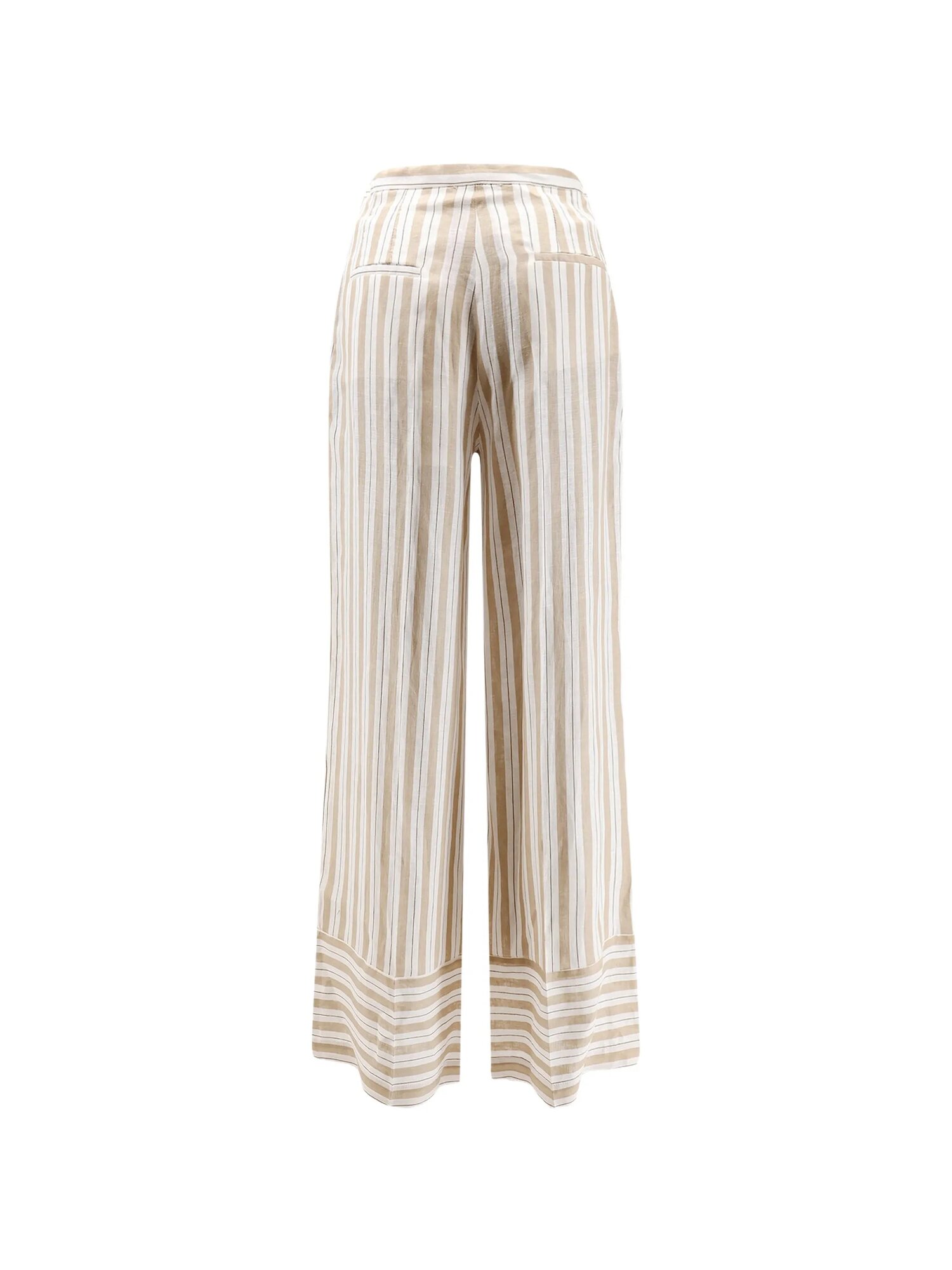 Брюки SEMICOUTURE Vertical-stripe drawstring trousers, размер 44 — фото 1