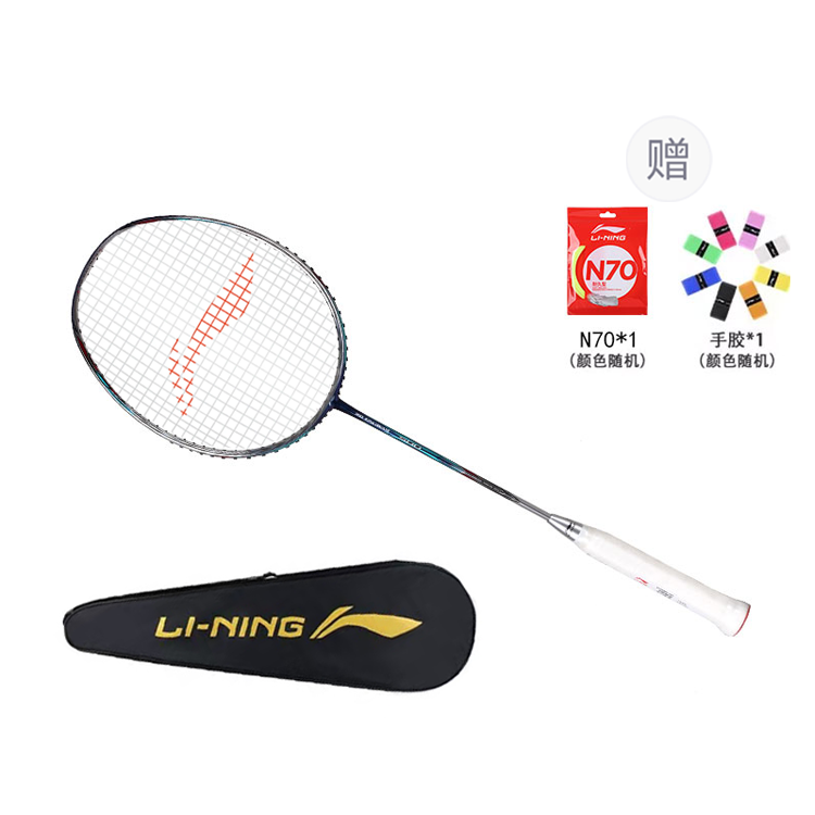 Бадминтонная ракетка унисекс Li Ning Windblade Collection 500 Full Carbon Professional, синяя