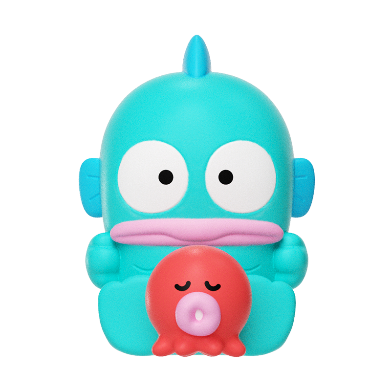 Милая фигурка-сюрприз Sanrio Hangyodon Clownfish Hanton из серии для участников супермаркета, очаровательные фигурки в