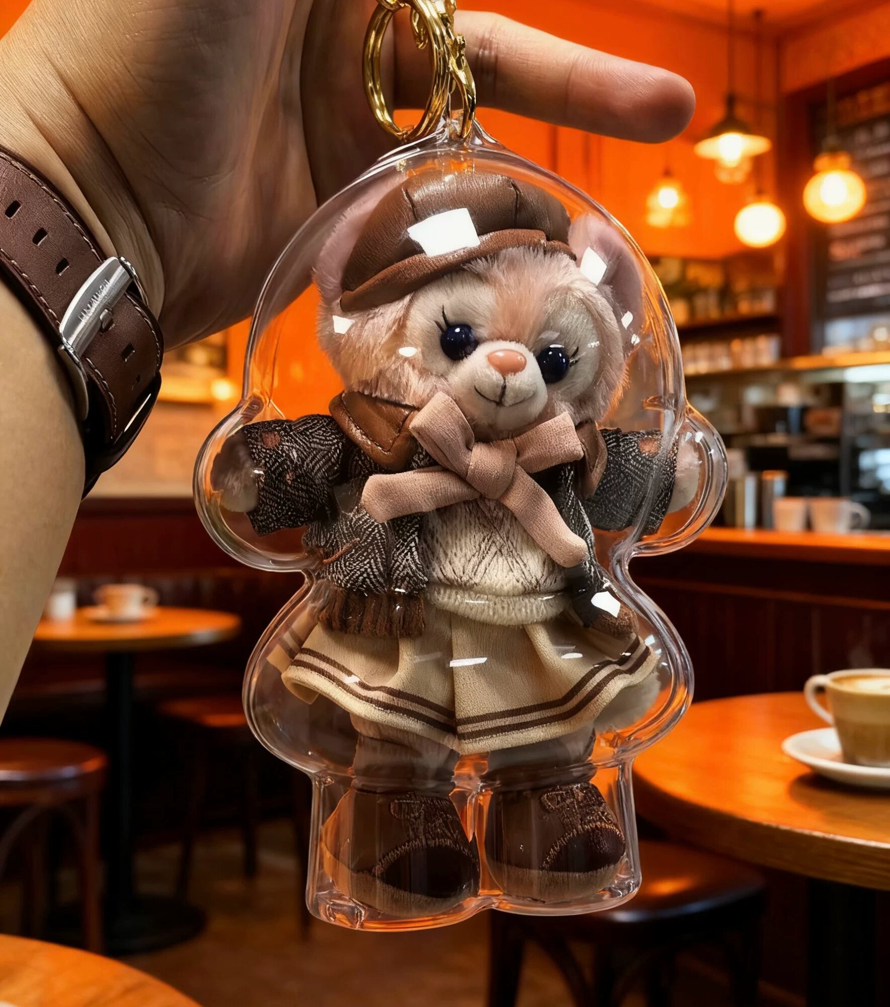 Подходит для серии THE MONSTERS × Sanrio Family, классический защитный чехол-пыльник для Hello Kitty. LinaBell