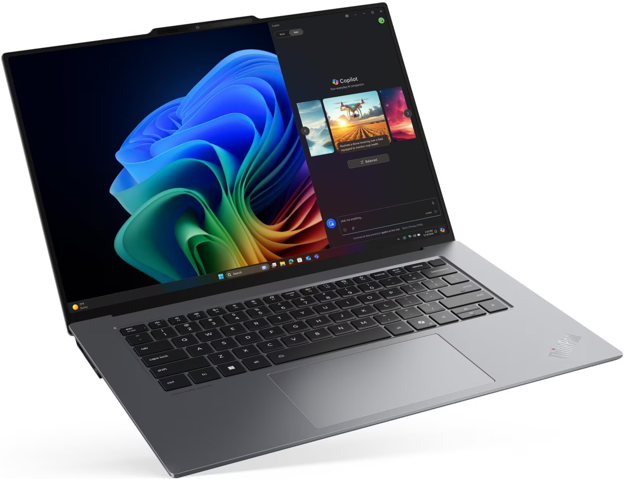 Ультрабук Lenovo ThinkPad X9-15 Gen 1 Aura Edition 21Q60008GQ (Core Ultra 7 2200 MHz (258V)/32768Mb/1024 Gb SSD/15.3"/2880x1800/Win 11 Pro)