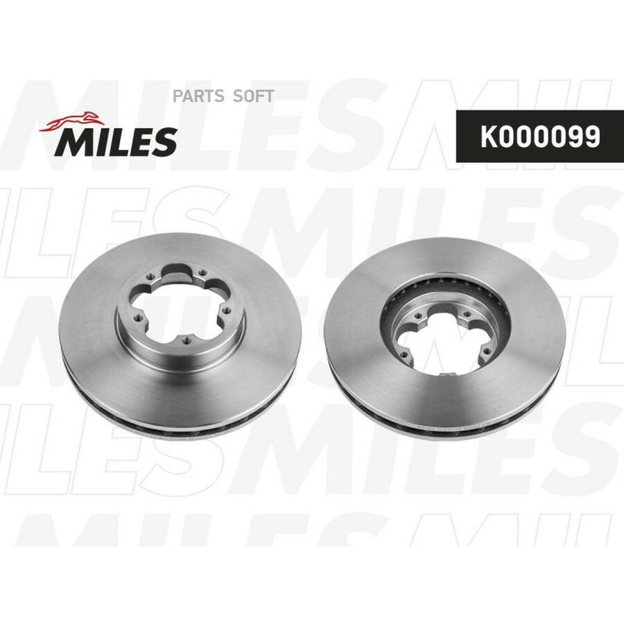 MILES K000099 Диск тормозной FORD TRANSIT 06- передний вент. D=300мм. ()