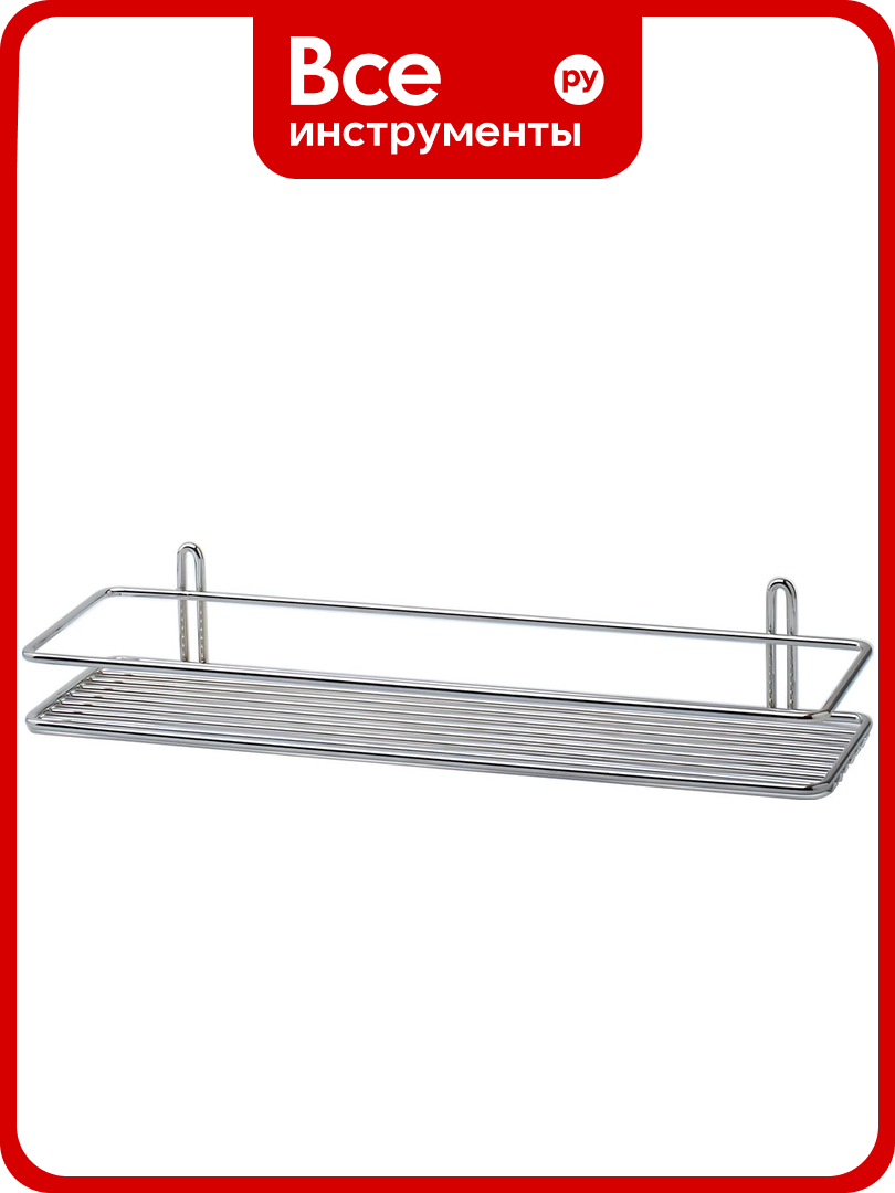 Прямоугольная 1‑ярусная полка Vanstore CLASSIC 561‑90 061‑00, хромированный металл, современный стиль, глянцевая отделка