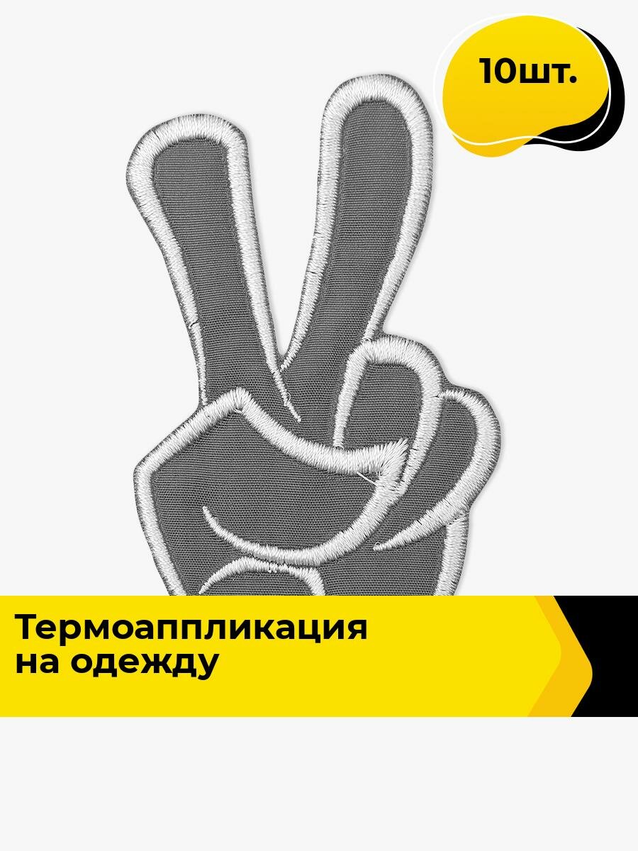 Термонаклейка аппликация на одежду, термонашивка 5х7.6 см, 10