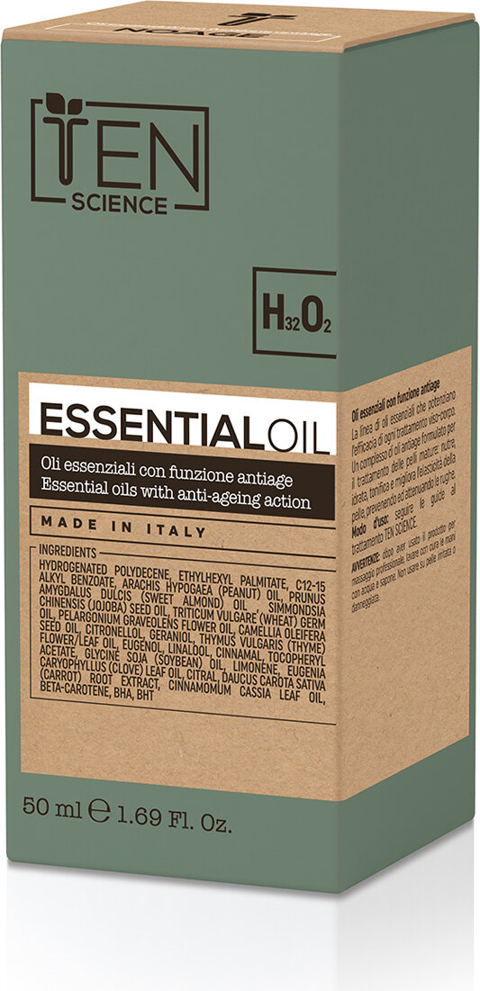 TEN SCIENCE Комплекс эфирных масел с омолаживающим эффектом Essential Oils with Anti-Ageing Action 10 шт.