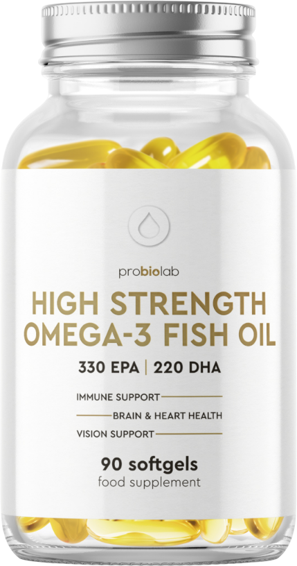 Probiolab Омега-3 Fish Oil High Strength Omega-3 Fish Oil 330 Epa/220 Dha 90 Sofgels