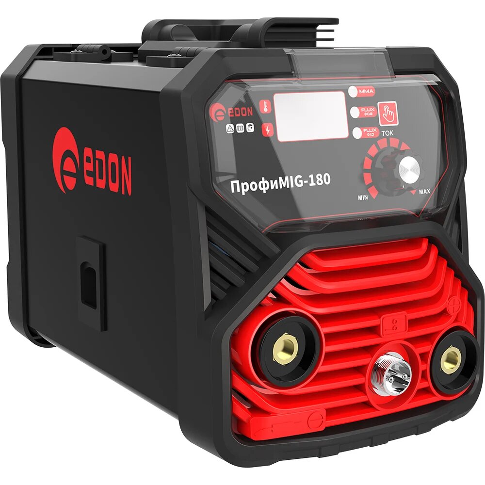 Сварочный аппарат Edon ПрофиMIG-180 (MIG (FCAW) 50-180A 0.8-1 мм, MMA 20-180A, 2-4 мм, дисплей, катушка с проволокой 24952
