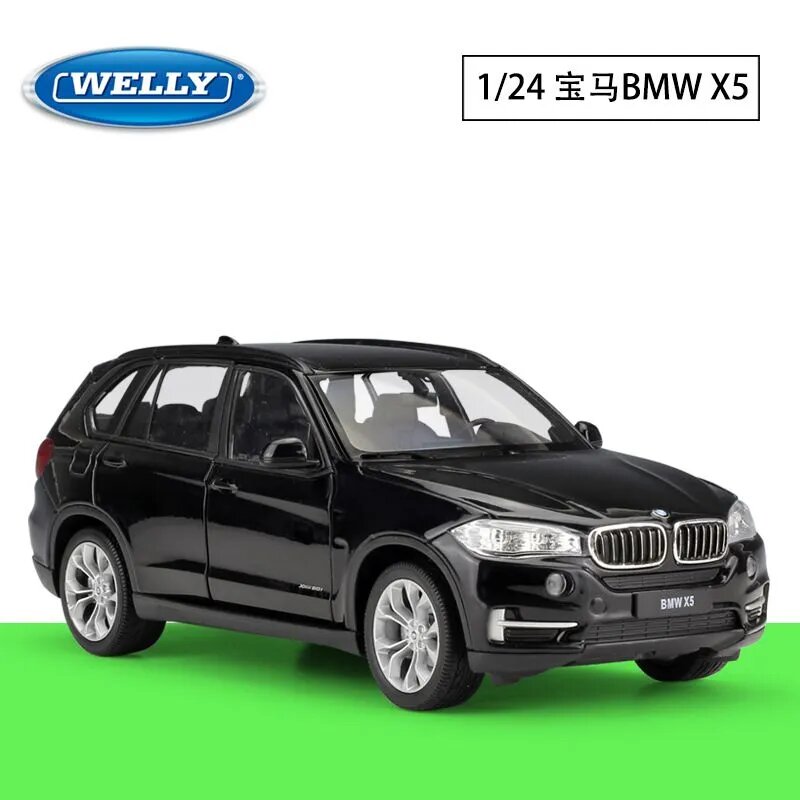 WELLY 1:24 BMW X5 SUV Alloy Car Model Коллекция хобби, подарок на день рождения, модель автомобиля